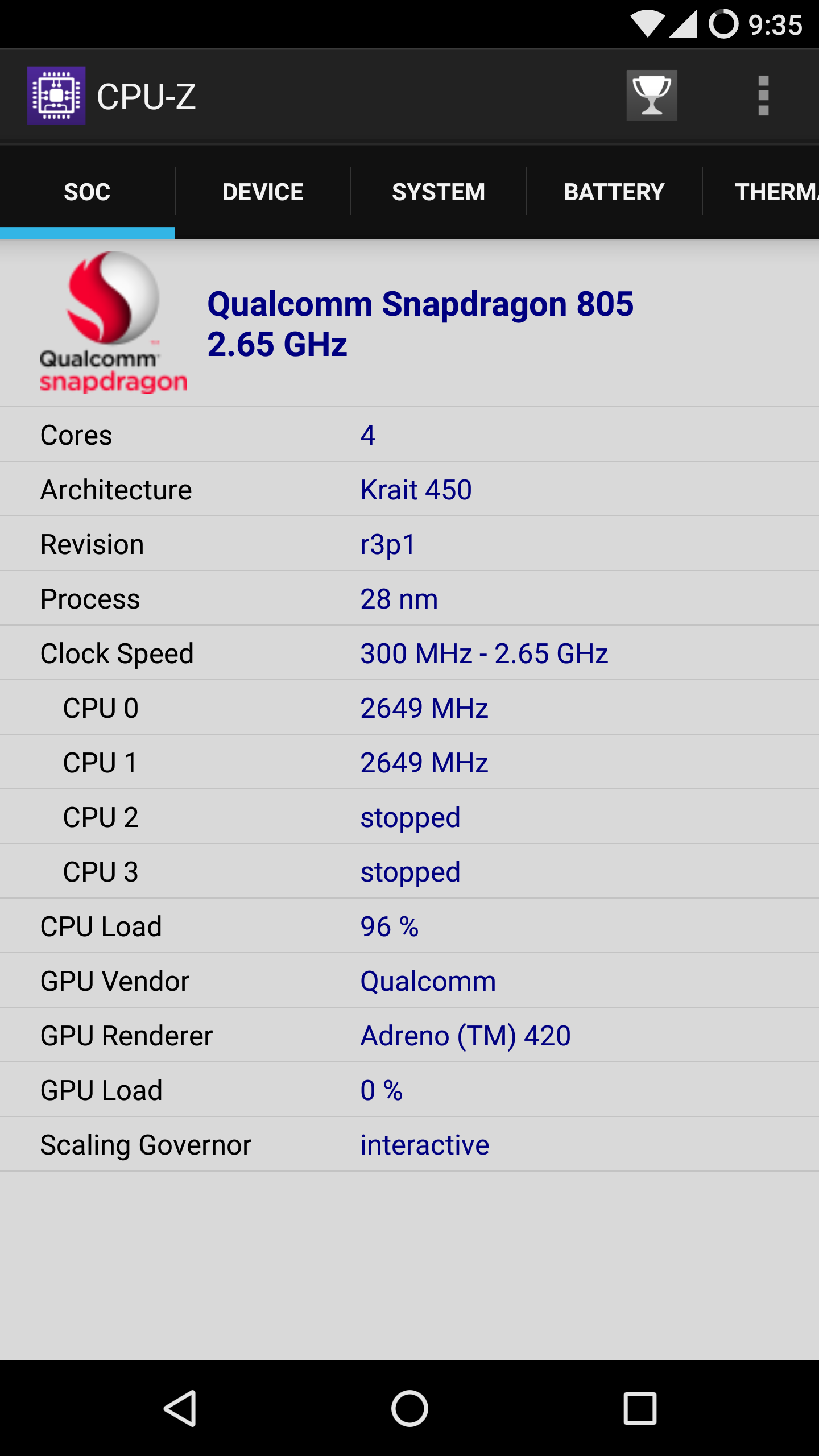 تطبيق CPU-Z لمعرفة معلومات تفصيلية عن مواصفات جهازك الأندرويد - نيوتك ...