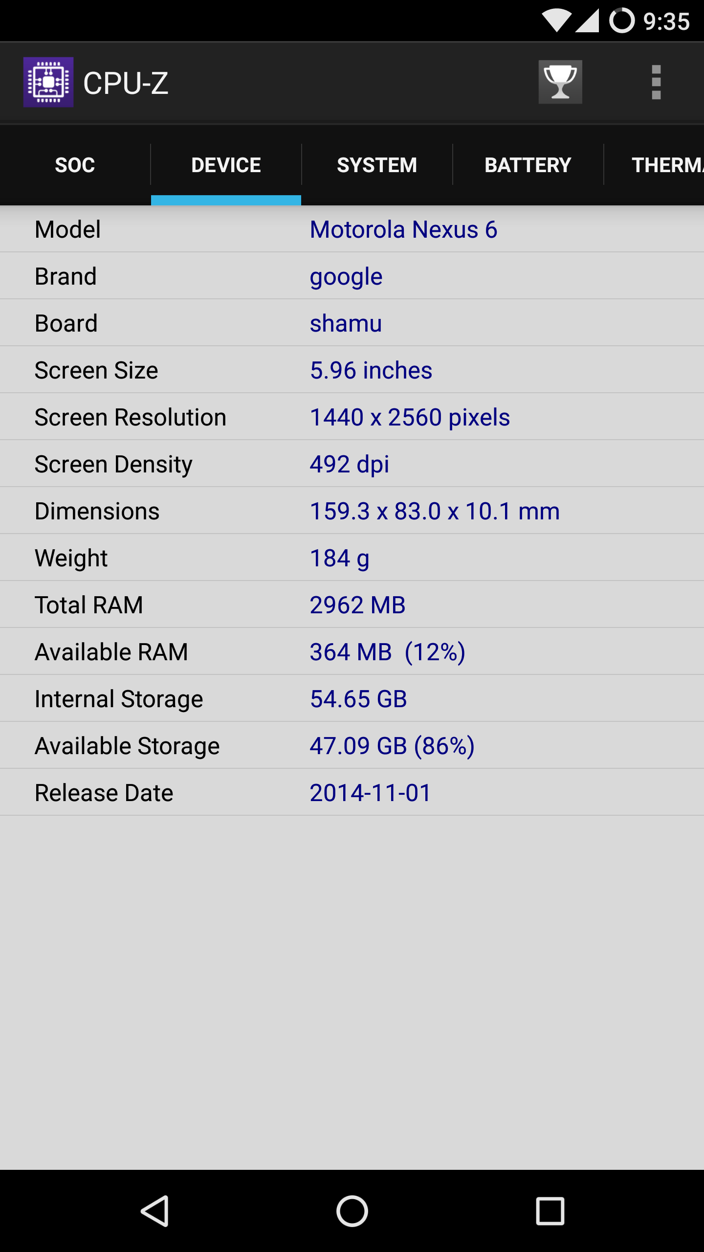 تطبيق CPU-Z لمعرفة معلومات تفصيلية عن مواصفات جهازك الأندرويد - نيوتك ...