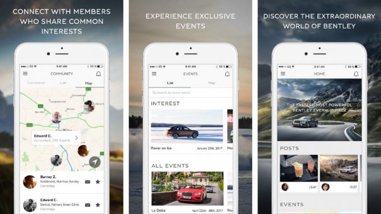 تطبيق Bentley Network لربط مالكي سيارات بنتلي للأيفون – نيوتك | New tech